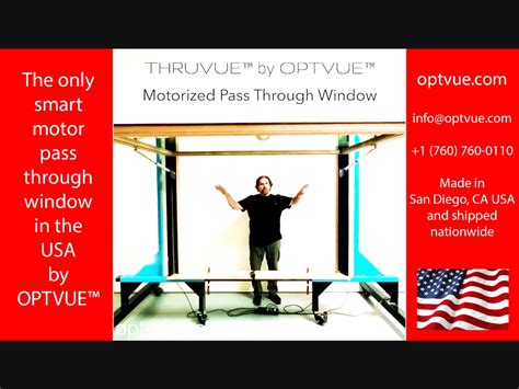 Gas Strut Or Motorized Pass Through Window Thruvue™ By Optvue™ San