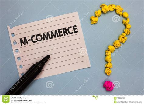 Word Writing Text M Commerce Business Concept For Commercial