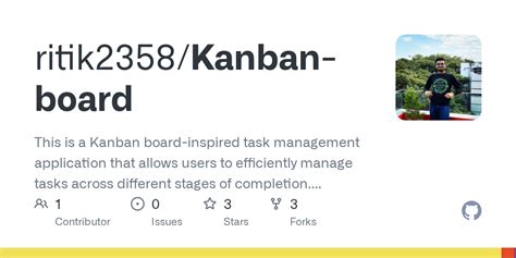 Github Ritik2358 Kanban Board This Is A Kanban Board Inspired Task Management Application