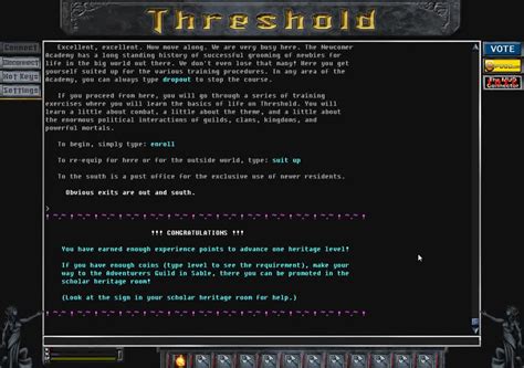 Threshold RPG Tutorial Video For Character Creation And Getting