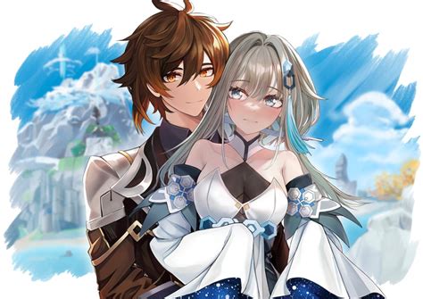 Zhongli And Guizhong Genshin Impact Drawn By Reichidad Danbooru