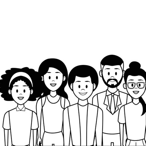 Black And White Cartoon Community