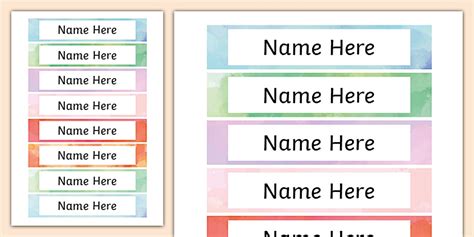 👉 Watercolour Editable Gratnells Tray Labels Twinkl
