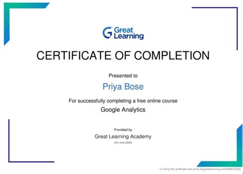 Greatlearningacademy Greatlearning Glacertificate Learning