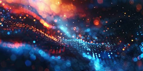 Explore Abstract Digital Waveforms With Vibrant Light Patterns Glowing Colors And Dynamic