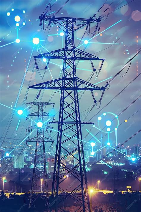 Premium Photo A Smart Grid Infrastructure With Iot Sensors Managing