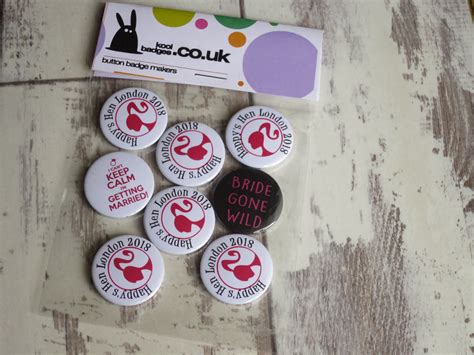 Kool Badges Mm Button Badges Custom Barbie Pink Hen Party Badge Hen Party Badges