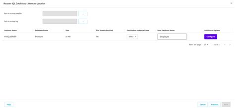 Restore Sql Databases