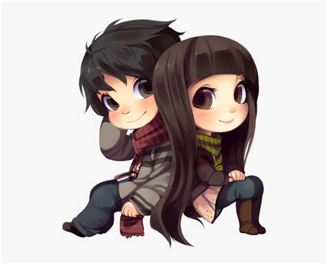 Cute Chibi Anime Couples Drawings