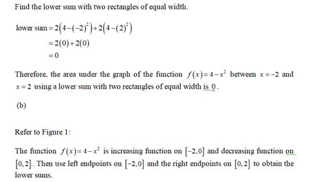 answered area in exercises 1 4 use finite… bartleby