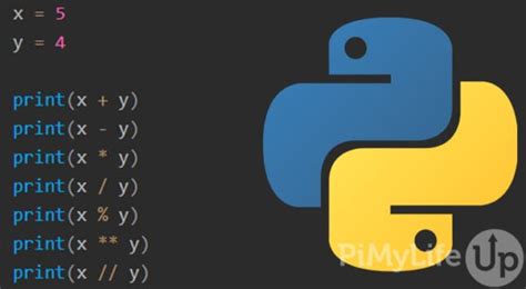 Python Arithmetic Operators Pi My Life Up