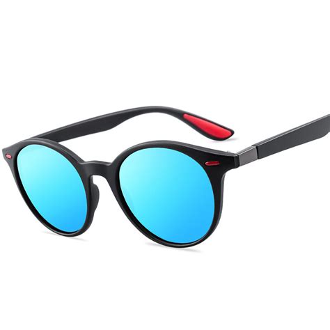 Uni Retro Rivet Polarized Sunglasses Fashion Oval Frame Sun Glasses For