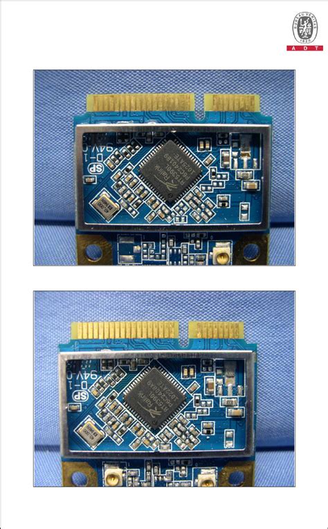 RT5390 802.11b/g/n 1T1R WLAN Mini Card Teardown Internal Photos EUT ...