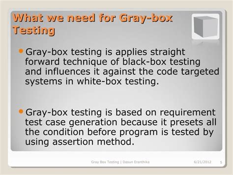 Gray Box Testing Ppt