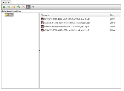 Telerik Web Forms Client Export Manager How To Save Exported Files