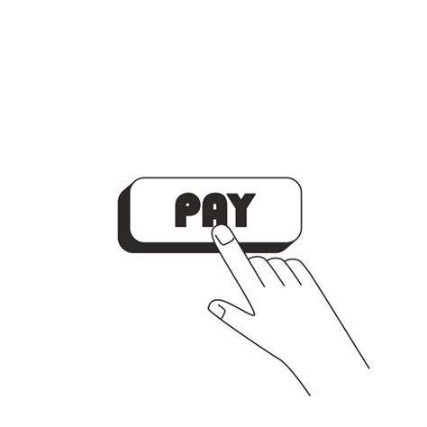 Premium Vector Hand Push A Button Vector Illustration