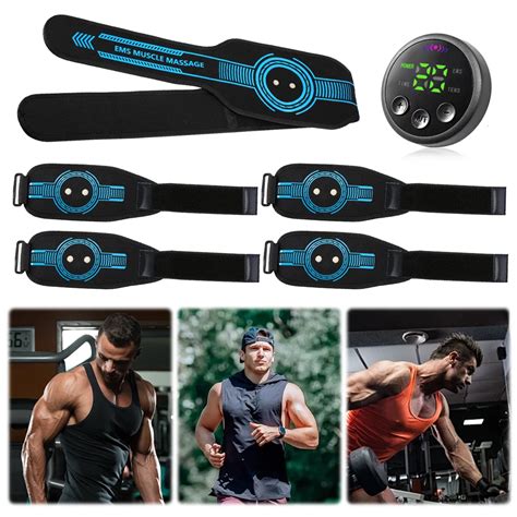 Ems стимулятор мышц Usb перезаряжаемый пояс для тренировки брюшного пресса регулируемый
