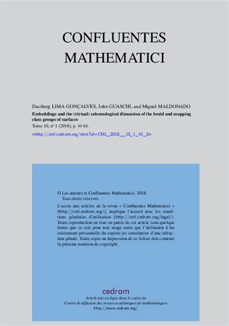 Pdf Embeddings And The Virtual Cohomological Dimension Of The Braid