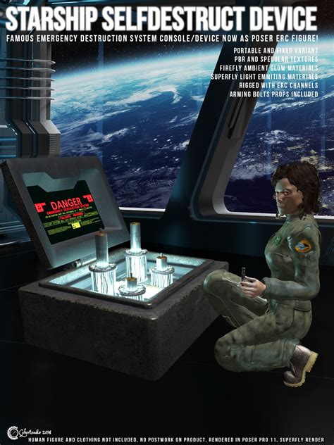 Starship Self Destruct Device Daz 3d