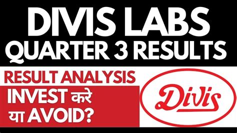 Divis Lab Quarter 3 Results • Divis Lab Breaking News • Dailystock