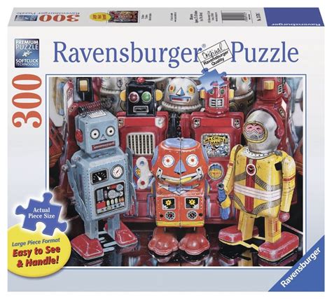 Ravensburger Tin Robots Large Format 300 Piece Jigsaw Puzzle For Adults