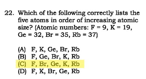 solved 22 which of the following correctly lists the five