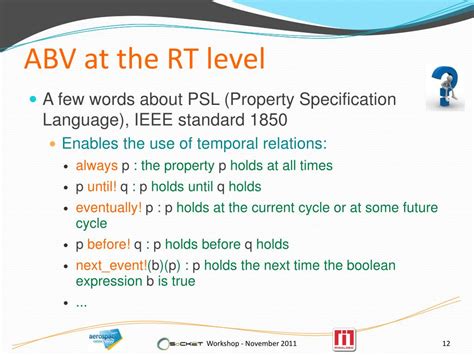 Ppt Assertion Based Verification Verification Of Logical And Temporal Properties Powerpoint
