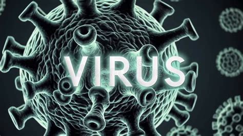Virus Cells Multiplying Showing Potential Pandemic Danger Stock Video