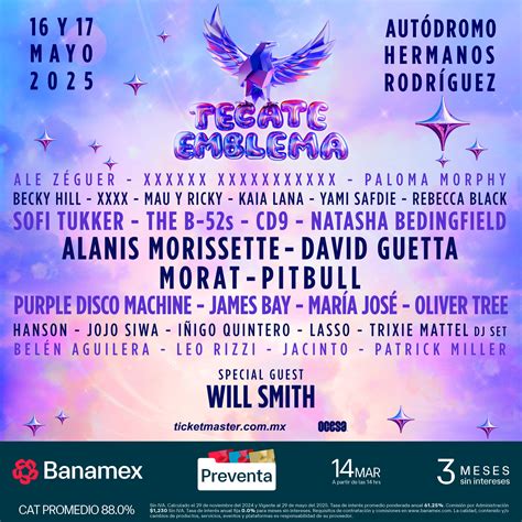 Este Es El Enorme Cartel De Tecate Emblema 2025 Mayo 16 Y 17