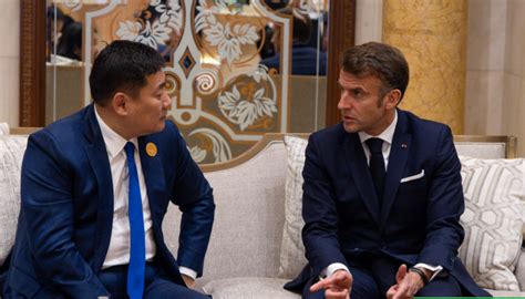 ЕРӨНХИЙ САЙД Л ОЮУН ЭРДЭНЭ БҮГД НАЙРАМДАХ ФРАНЦ УЛСЫН ЕРӨНХИЙЛӨГЧ ЭММАНУЭЛЬ МАКРОНТОЙ УУЛЗЛАА