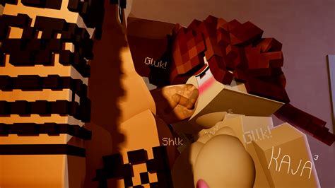 Rule 34 Blowjob Brown Eyes Brown Hair Hair Grab Jem Chaosdiamond Kaja Kajacubed Kajacubed