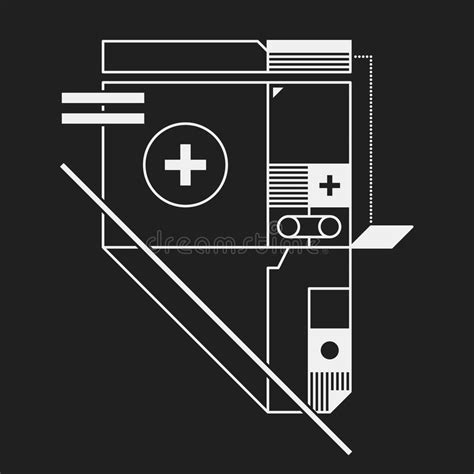 Abstract Design Element In Constructivism Style Stock Vector Illustration Of Dark Poster