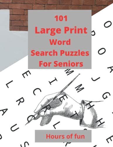 101 Large Print Word Search Puzzles For Seniors Search Words Puzzles