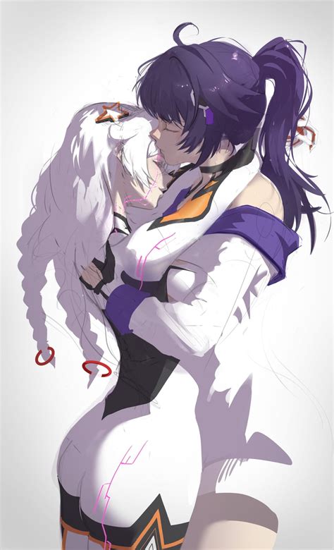 Kiana Kaslana Raiden Mei Kiana Kaslana And Raiden Mei Honkai And More Drawn By Ker Nit