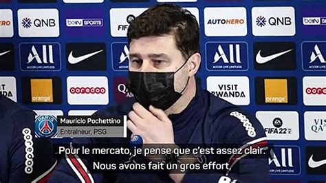PSG Pochettino n attend rien du mercato pas à un jour de la fin