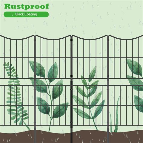 Ousheng Decorative Garden Fence Fencing 10 Pack 375in