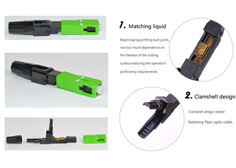 FTTX SC UPC Fast Connector Mm FTTH Optical Fiber Fast Connector