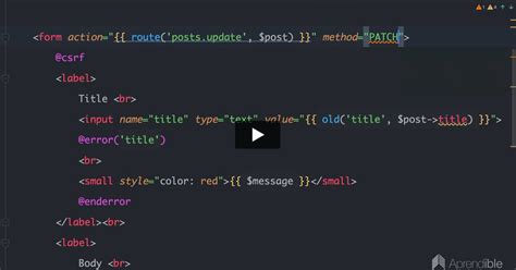 Lección 20 Formulario Para Editar Registros Fundamentos De Laravel 9