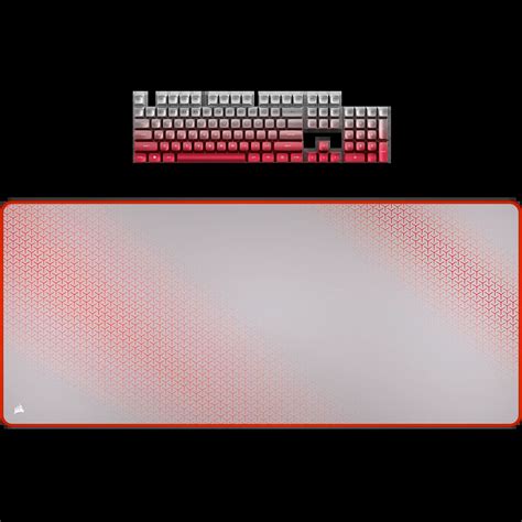 Keycaps And Mouse Mat Bundle Steel Crimson