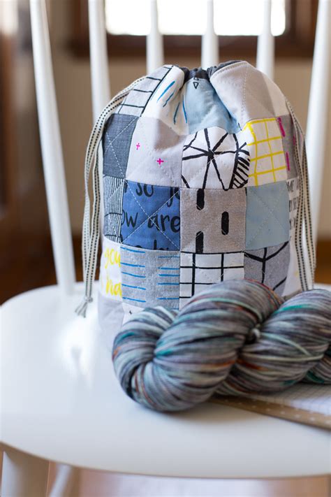 Patchwork Drawstring Bag Noodlehead