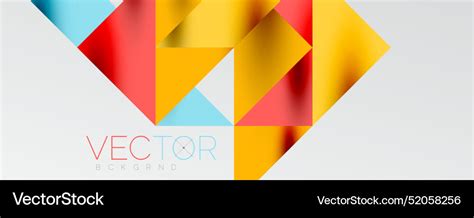 Tech Minimal Overlapping Triangle Shapes Elements Vector Image