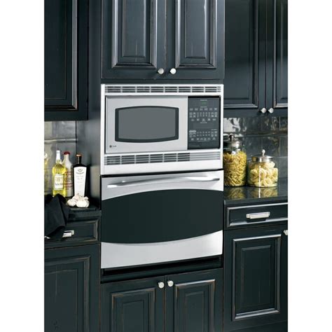 Ge Profile Self Cleaning Microwave Wall Oven Combo Stainless Steel