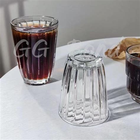 🔔台灣出貨🔔咖啡玻璃杯 咖啡杯 透明咖啡杯 強化玻璃杯 拿鐵玻璃杯 澳白杯 意式咖啡杯 條紋玻璃杯 蝦皮購物