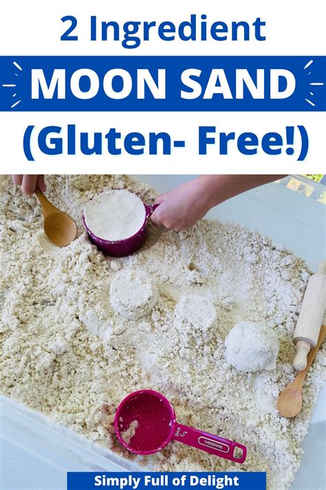 Diy Moon Sand Recipe For Sensory Play Gluten Free