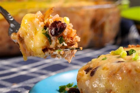 Mexican Rice And Black Bean Casserole With Chicken Mexican Rice
