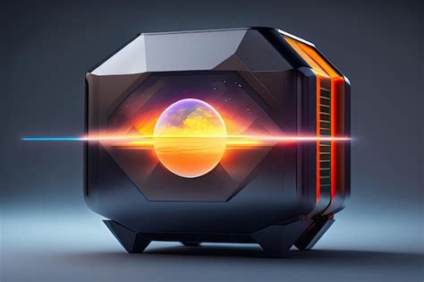 Premium Ai Image A Digital Art Of Futuristic Colorful Supercomputer Mainframe