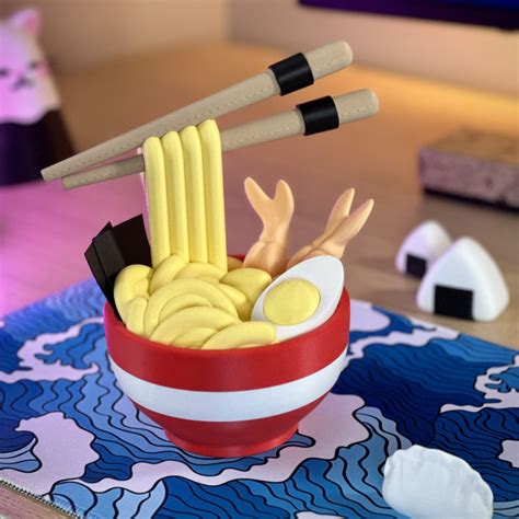 3d Printable Ramen Noodle Bowl Secret Tray By Holoprops