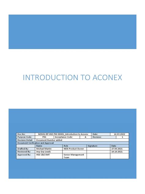 Neis Introduction To Aconex Pdf Computer File Oracle Corporation