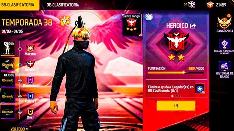 SUBIENDO A HEROICO 3 ESTRELLA EN FREE FIRE DIRECTO COMO LLEGAR A