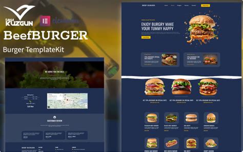 Beef Burger One Page Elementor Kit Download Beef Burger One Page Elementor Kit Download